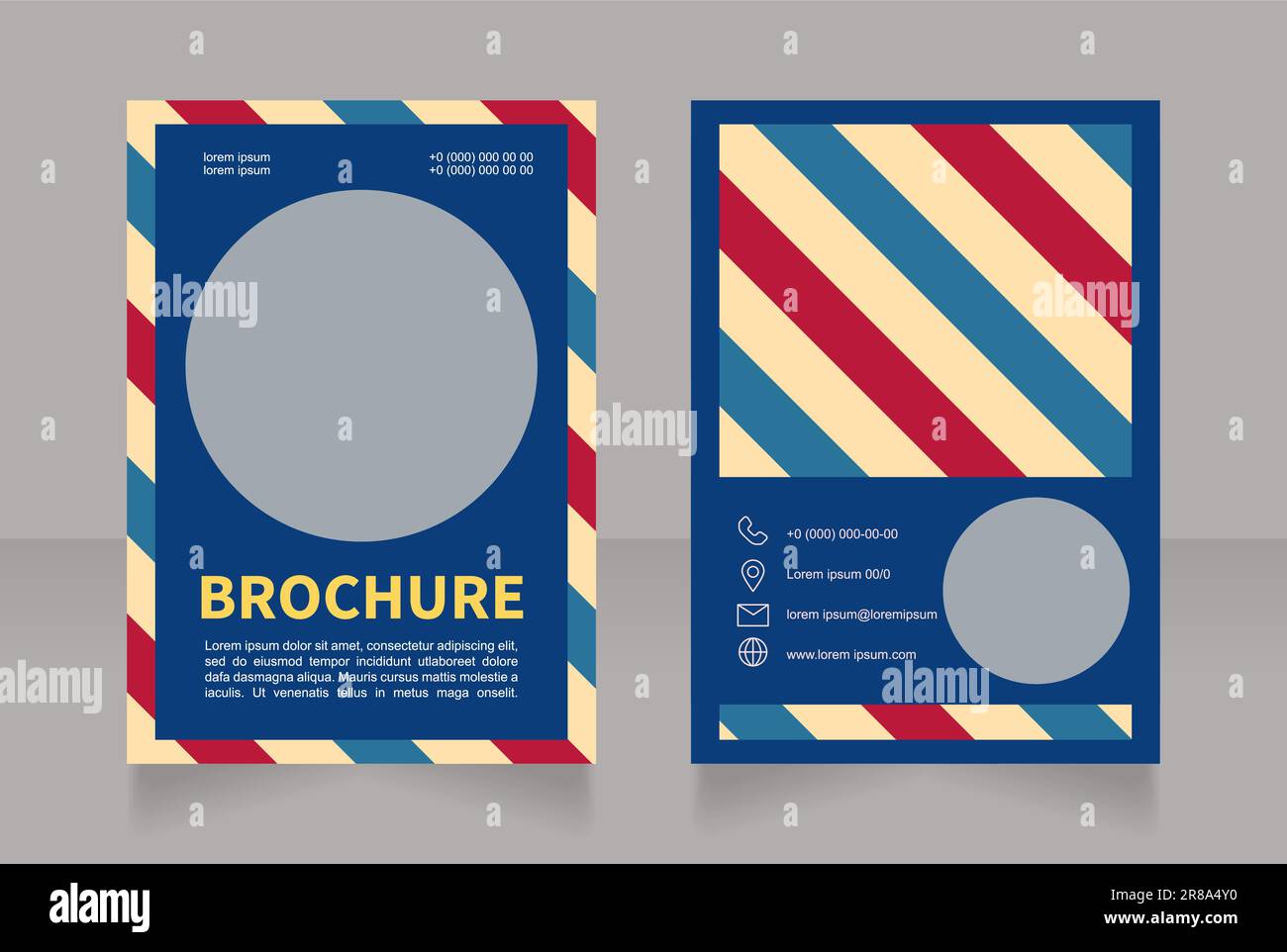 Post office service blank brochure design Stock Vector Image & Art - Alamy