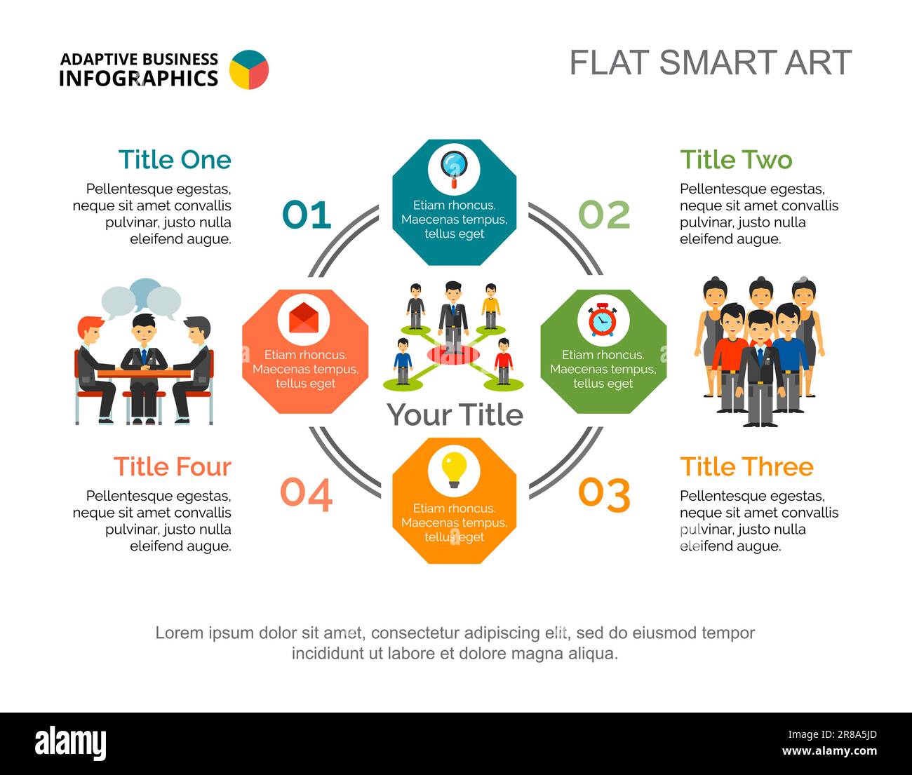 Teamwork Process Chart Slide Template Stock Vector Image & Art - Alamy