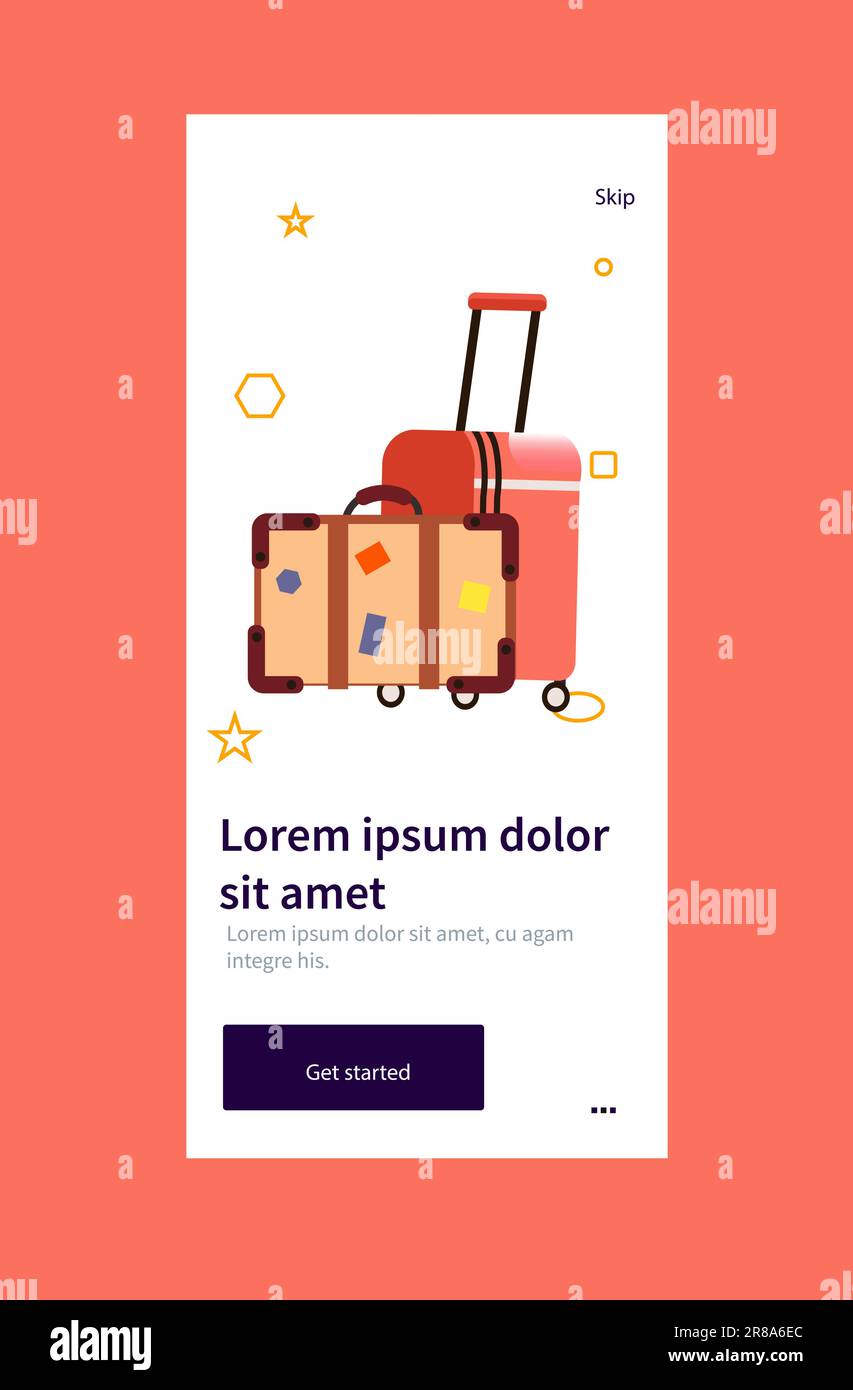 suitcase luggage summer vacation holiday time to travel concept ...