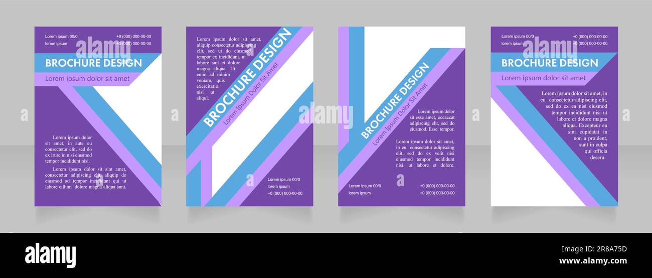 Private school enrollment blank brochure layout design Stock Vector ...