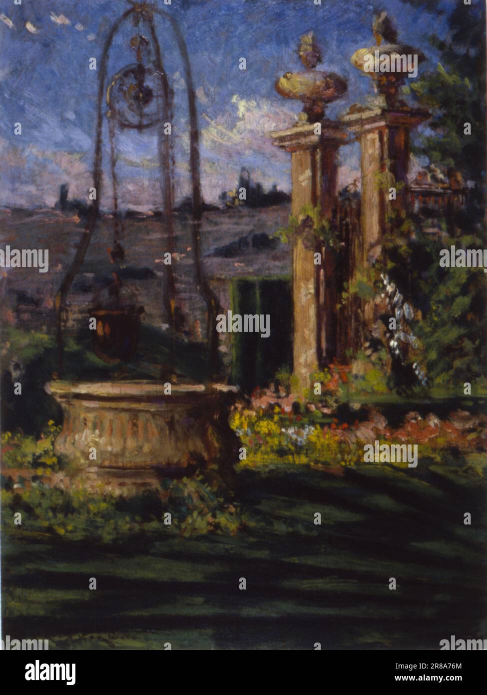 In the Gardens of the Villa Palmieri 1910 by Carroll Beckwith, born ...
