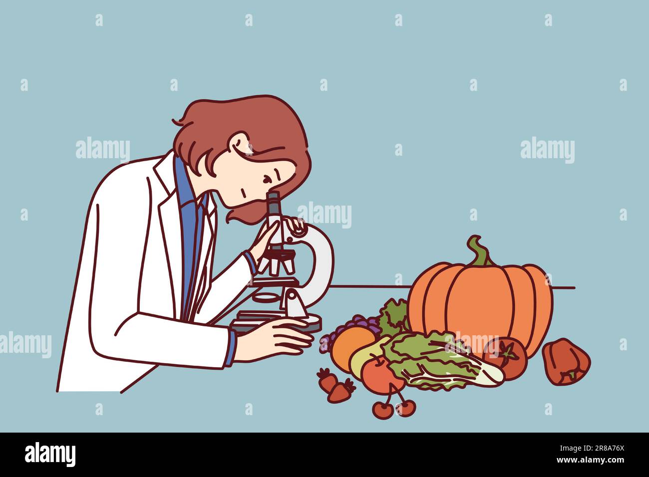 Dietitian in lab Stock Vector Images - Alamy
