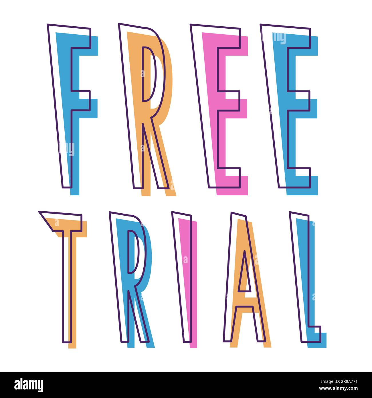 Free trial design Cut Out Stock Images & Pictures - Alamy