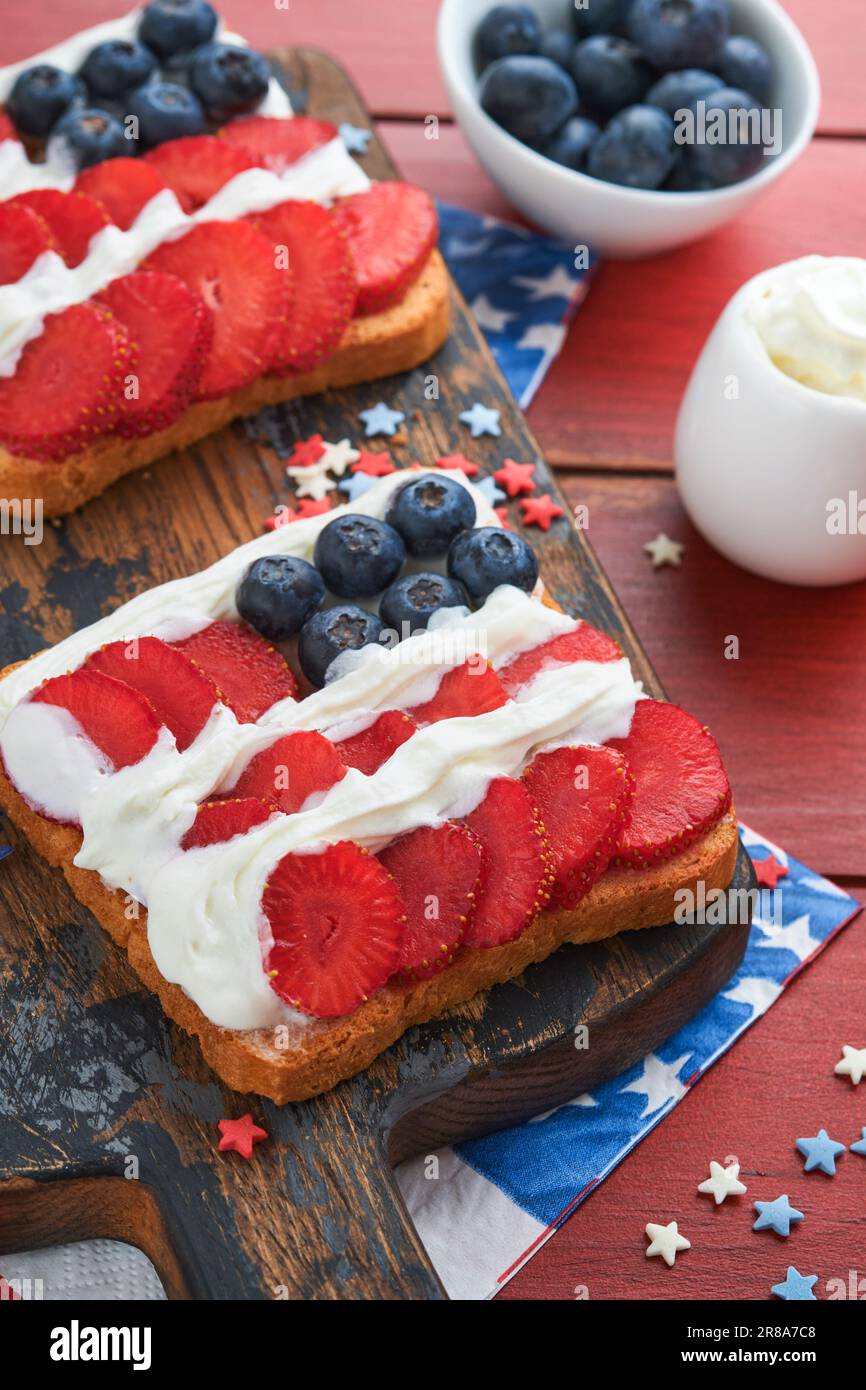 American flag sandwich hi-res stock photography and images - Alamy