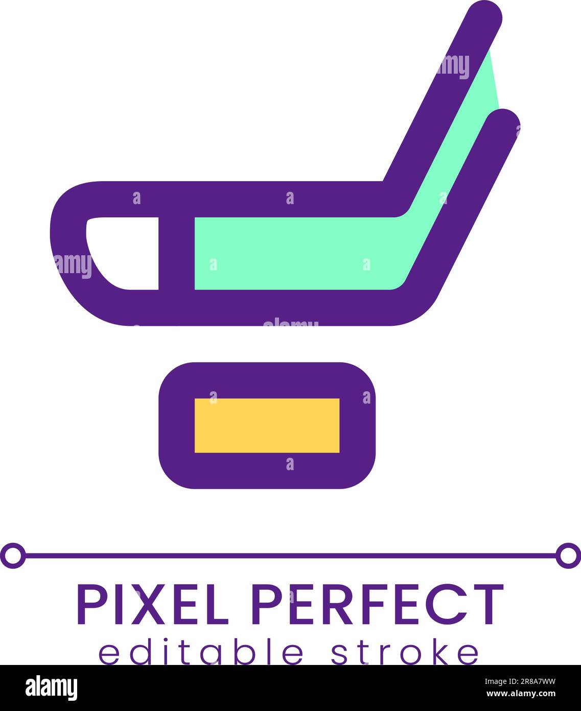 Hockey tournament pixel perfect RGB color ui icon Stock Vector Image ...