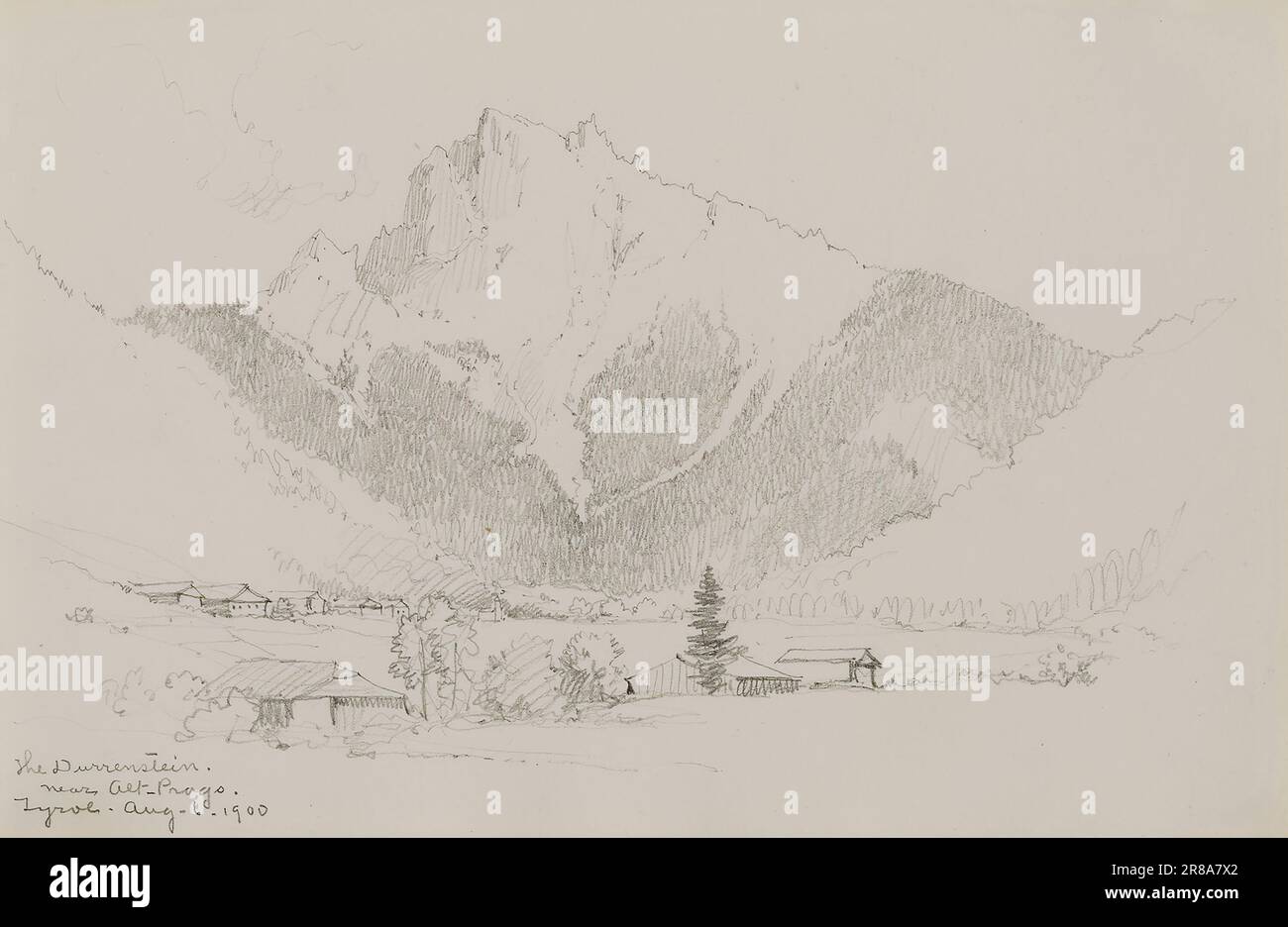 The Dürrenstein, near Alt-Prags, Tyrol 1900 by George Elbert Burr, born ...