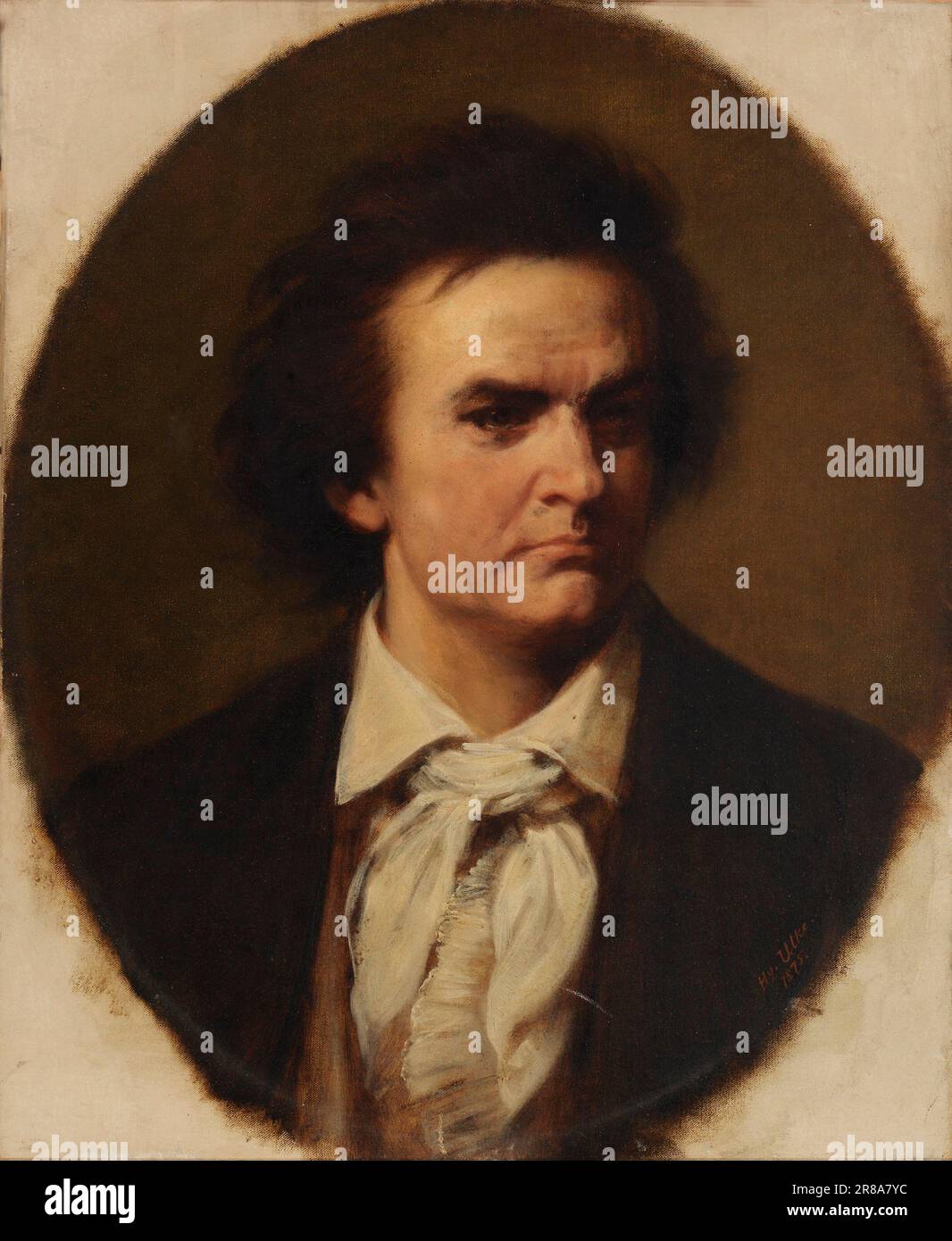 Ludwig Van Beethoven 1875 by Henry Ulke, born Frankenstein, Germany ...