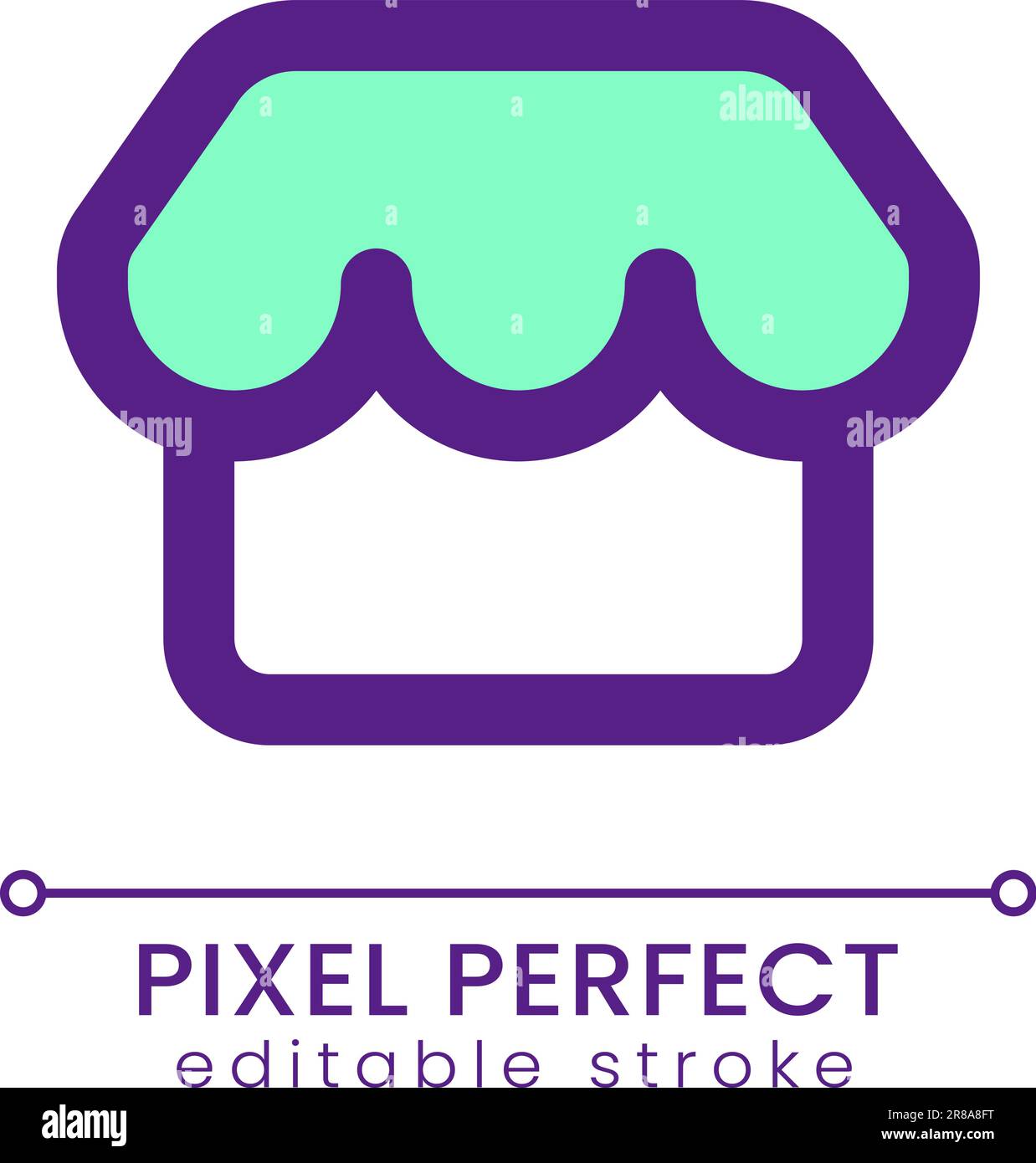 Pixel shop market logo Cut Out Stock Images & Pictures - Alamy