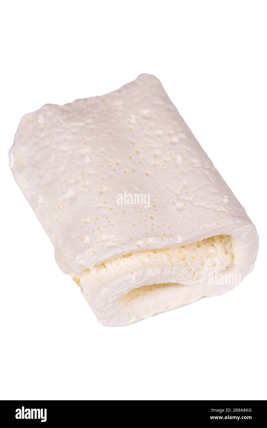 Clotted cream isolated on white background. Clotted cream (butter cream ...