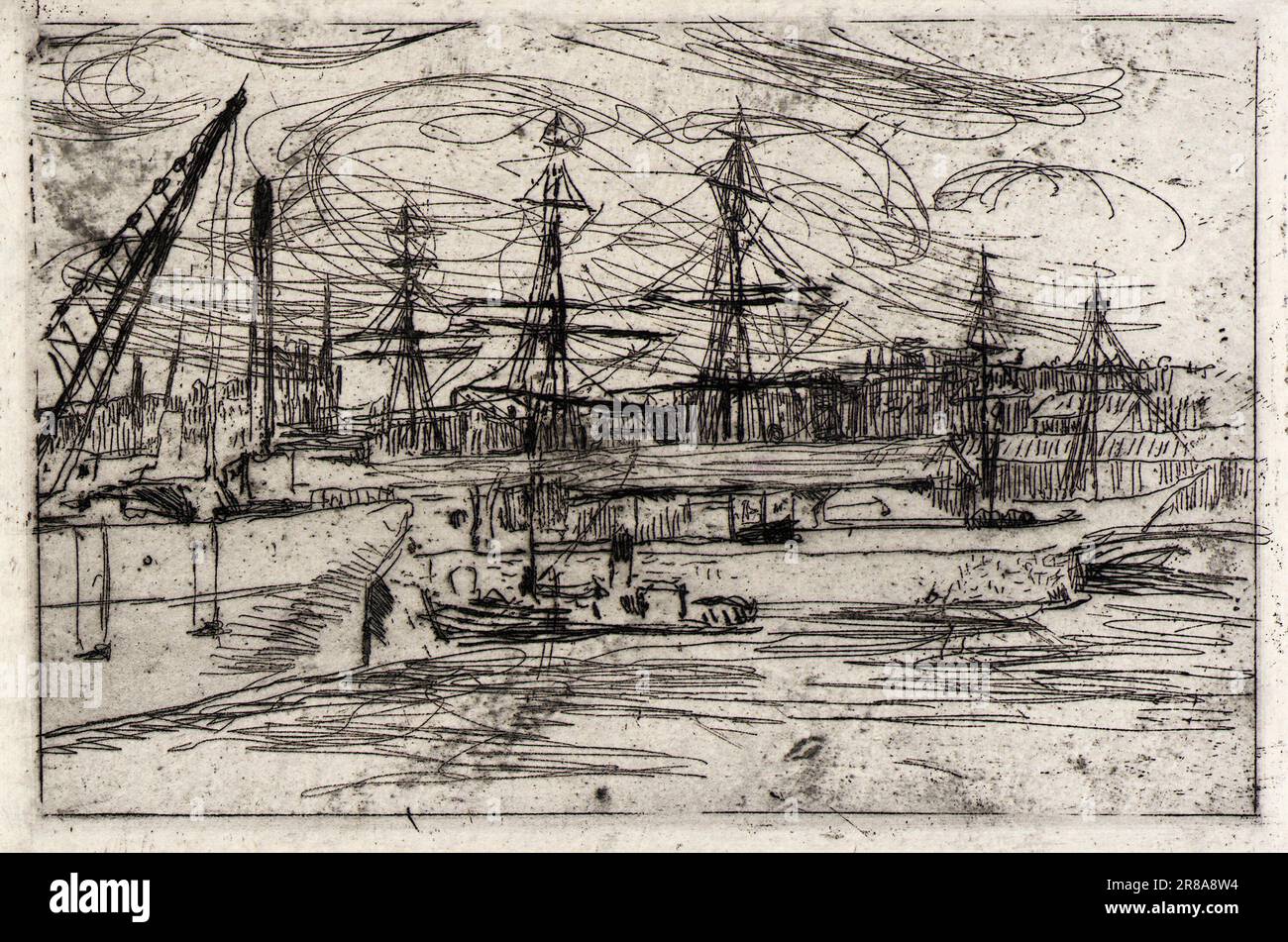 Liverpool Docks 1889 by J. Alden Weir, born West Point, NY 1852-died ...