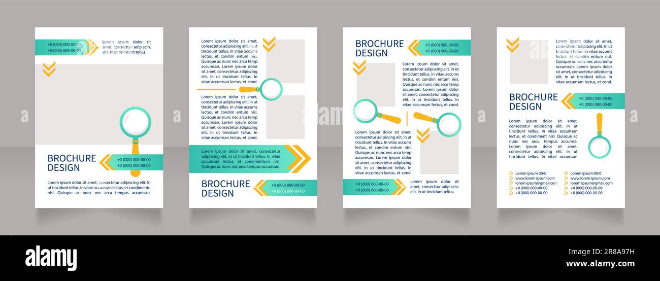 Preparing cv and resume for job position blank brochure layout design ...