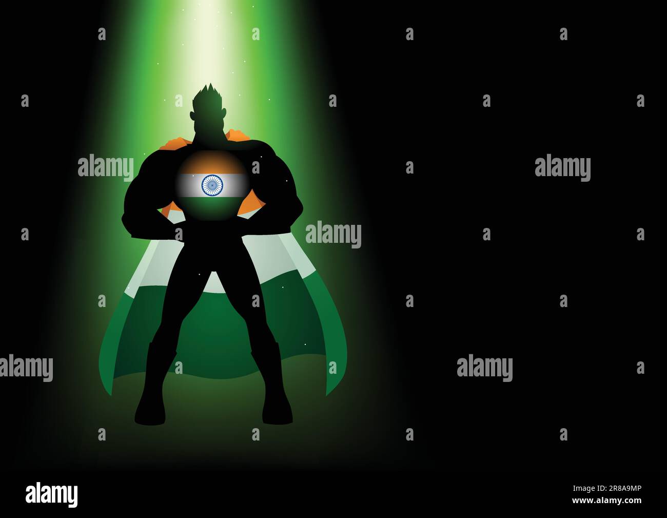 Muscular indian Stock Vector Images - Alamy