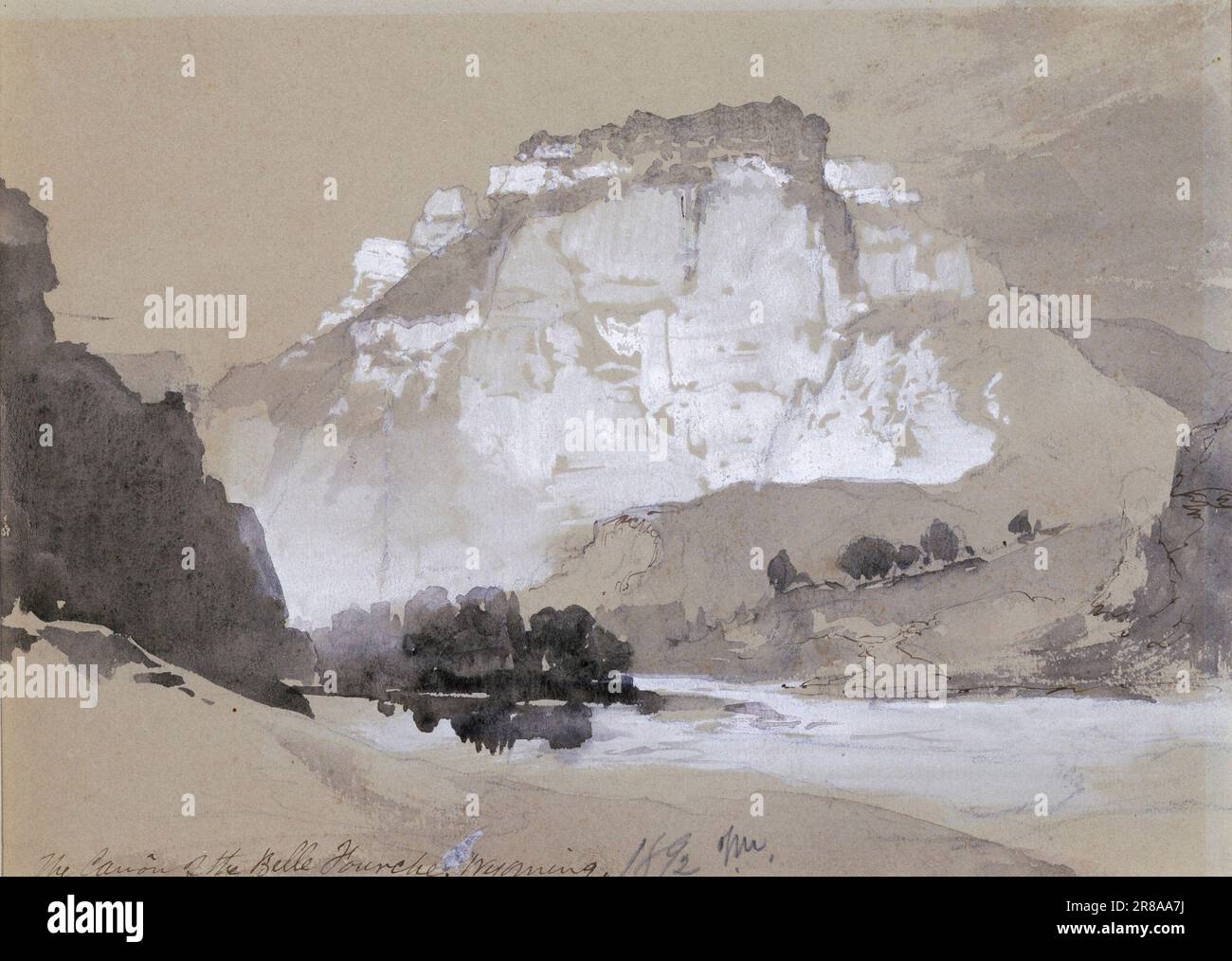 The Cañon of the Belle Fourche, Wyoming 1892 by Thomas Moran, born ...
