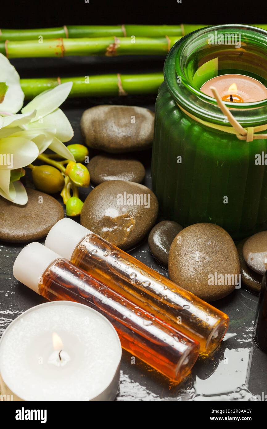 Spa products, spa concept Stock Photo - Alamy