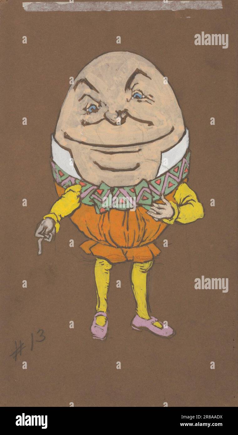 Humpty Dumpty (costume design for Alice-in-Wonderland, 1915) [] by ...