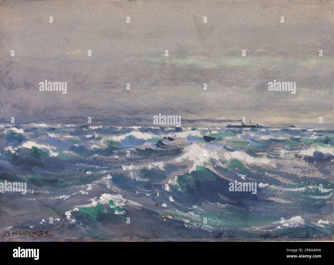 On the Steamer Bremen, off Nova Scotia, 1880 1880 by William Henry ...