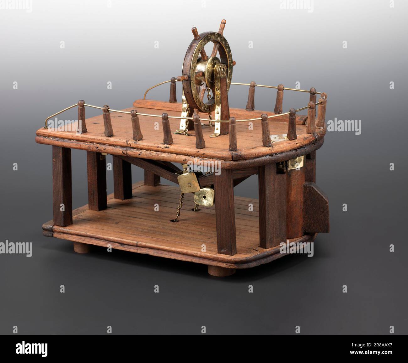 Ship Steering Apparatus 1865 Stock Photo - Alamy