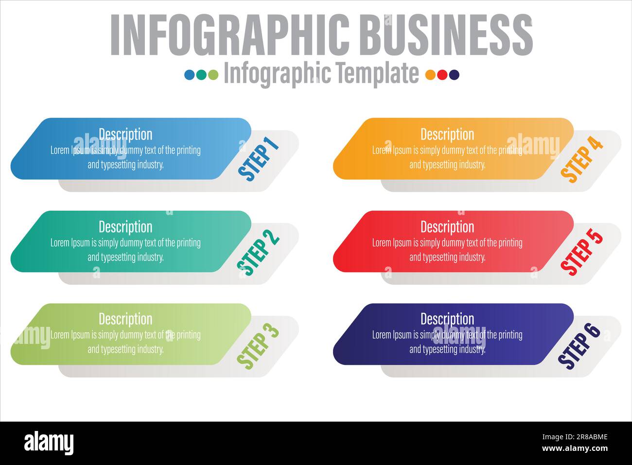 Steps 6 six or option 6 six infographic design. business infographic ...