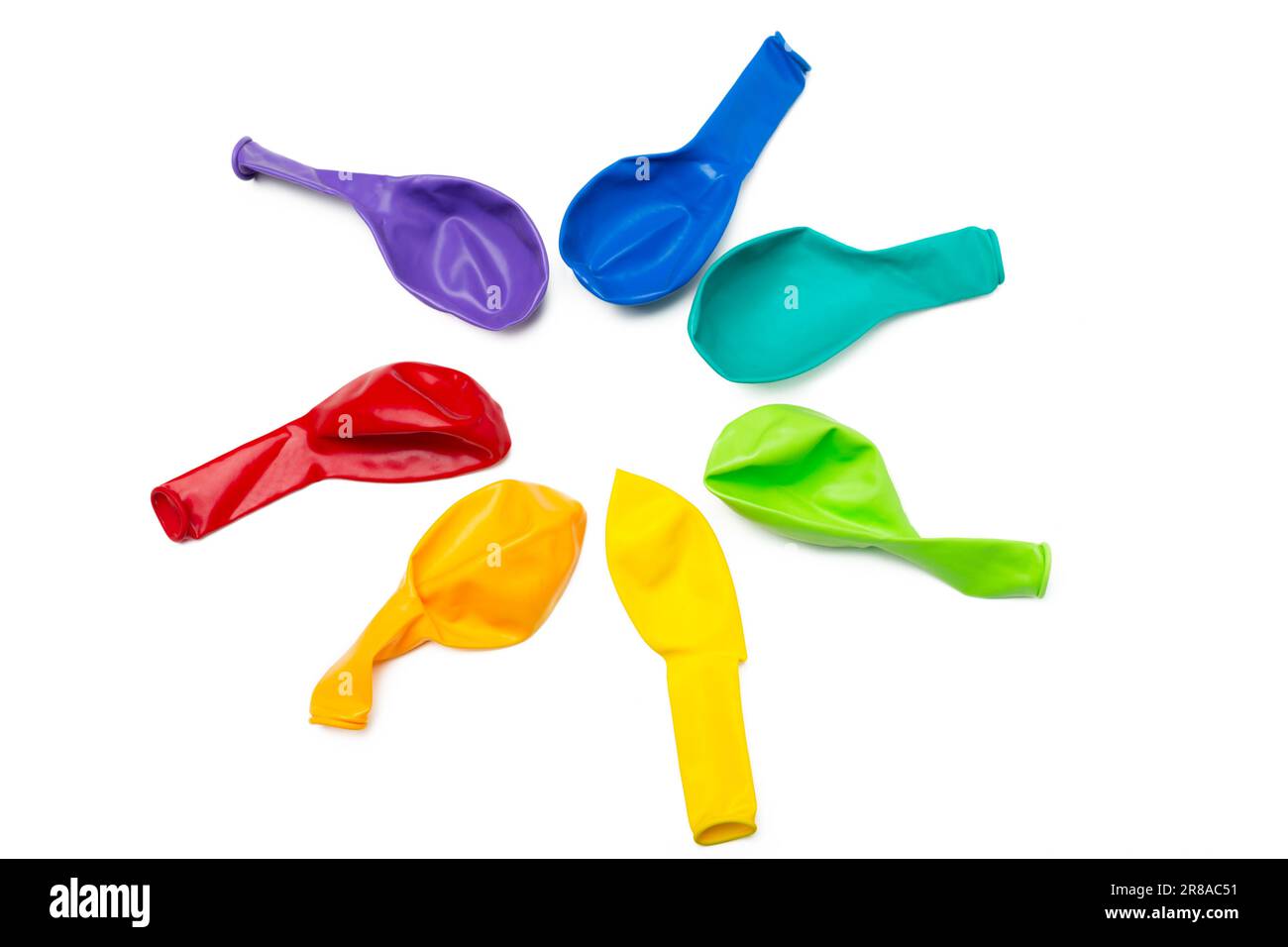 Not inflated balloon isolated Stock Photo - Alamy