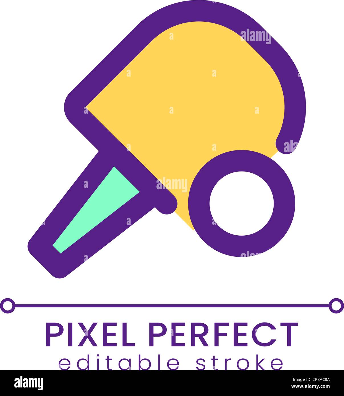 Ping pong linear icon Cut Out Stock Images & Pictures - Alamy