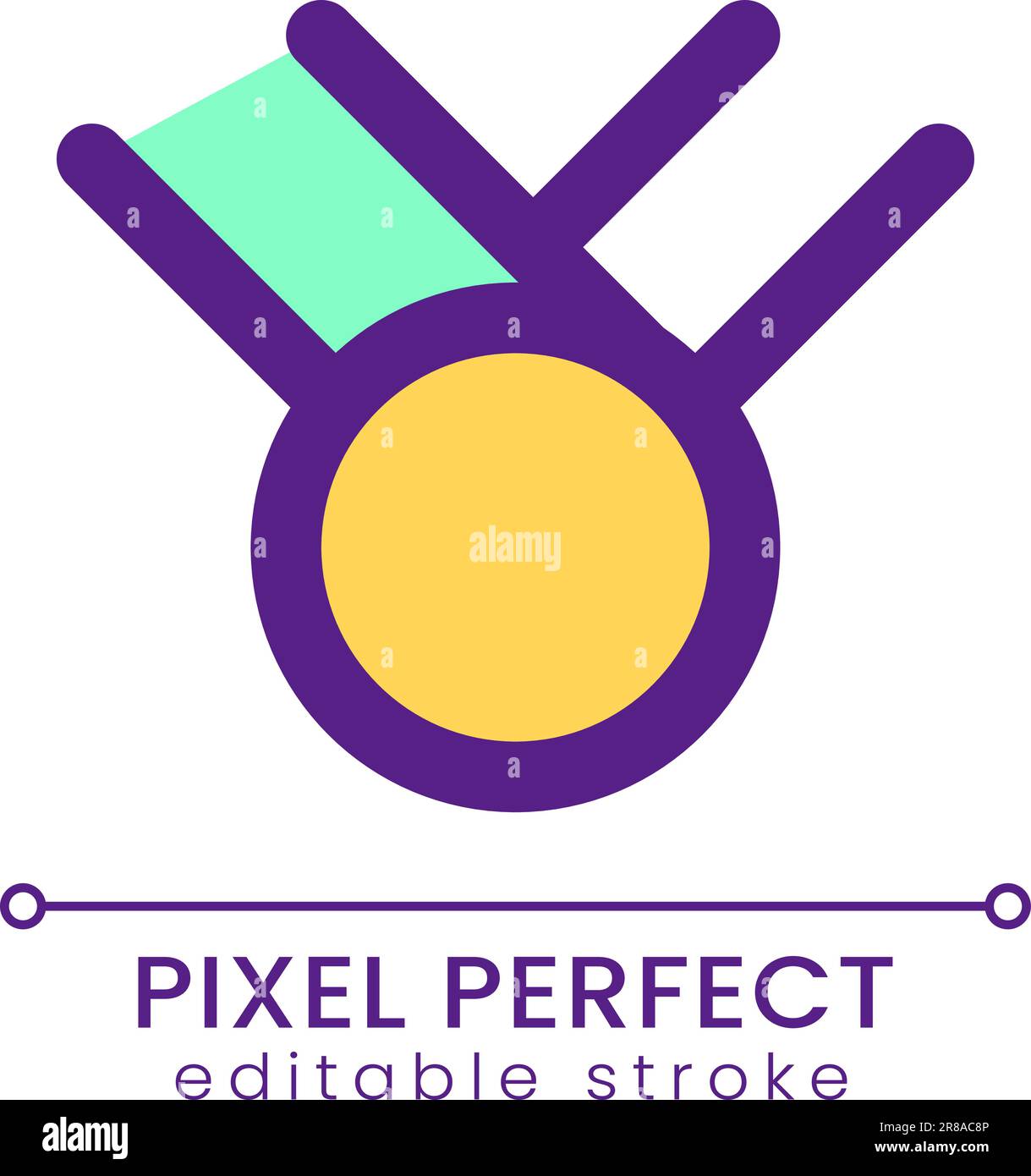 Color line medal prize hi-res stock photography and images - Alamy