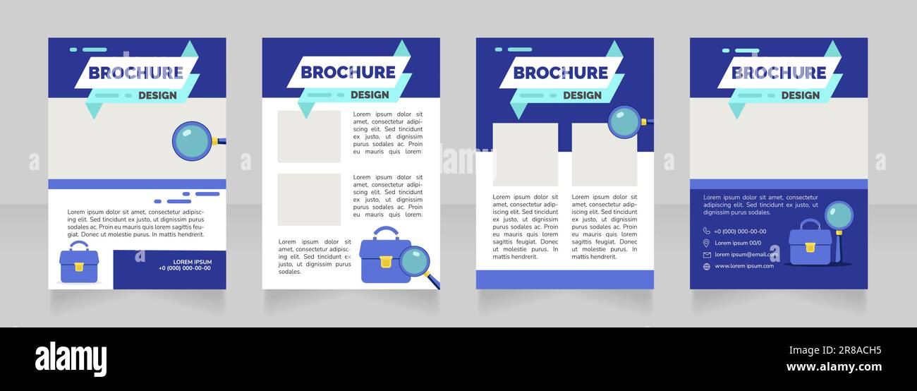 Student career guide blank brochure design Stock Vector Image & Art - Alamy