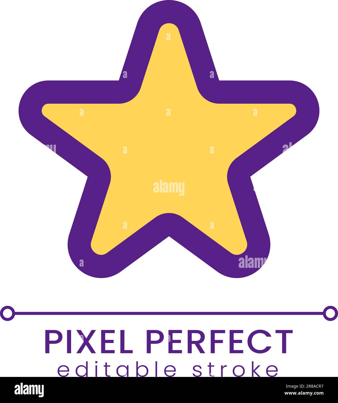 Star pixel perfect RGB color ui icon Stock Vector Image & Art - Alamy