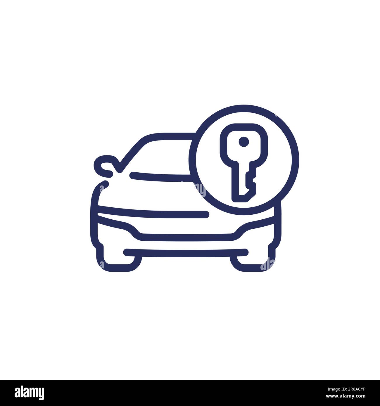 Wireless car icon outline Stock Vector Images - Alamy