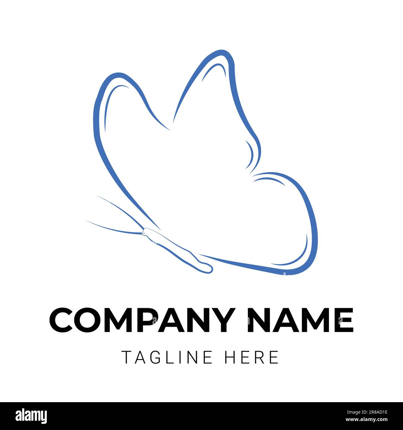 Beautiful butterfly logo design template Stock Vector Image & Art - Alamy