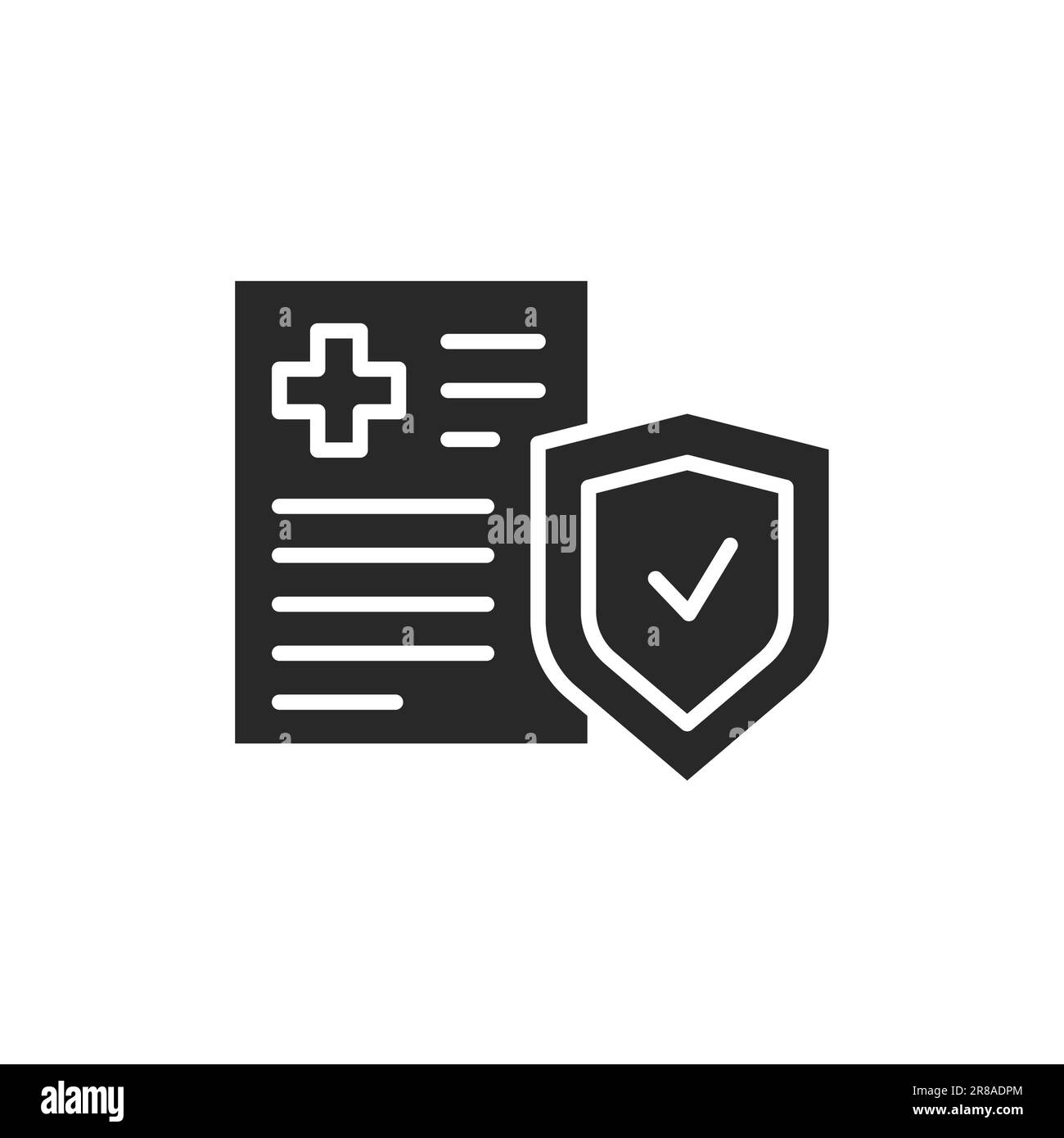 Health insurance color line icon. Isolated vector element. Outline ...