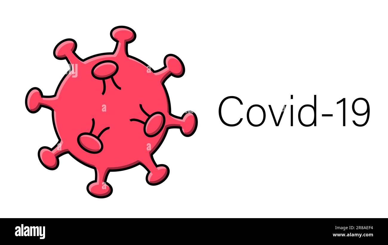 Red dangerous infectious deadly respiratory coronavirus pandemic ...