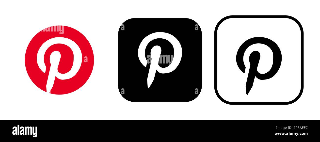 Social Media Icons Vector Pinterest