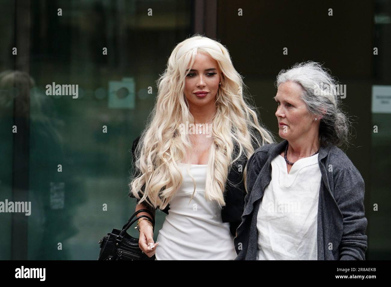 TikToker Orla Melissa Sloan (left), 21 from Exeter, Devon, leaves ...