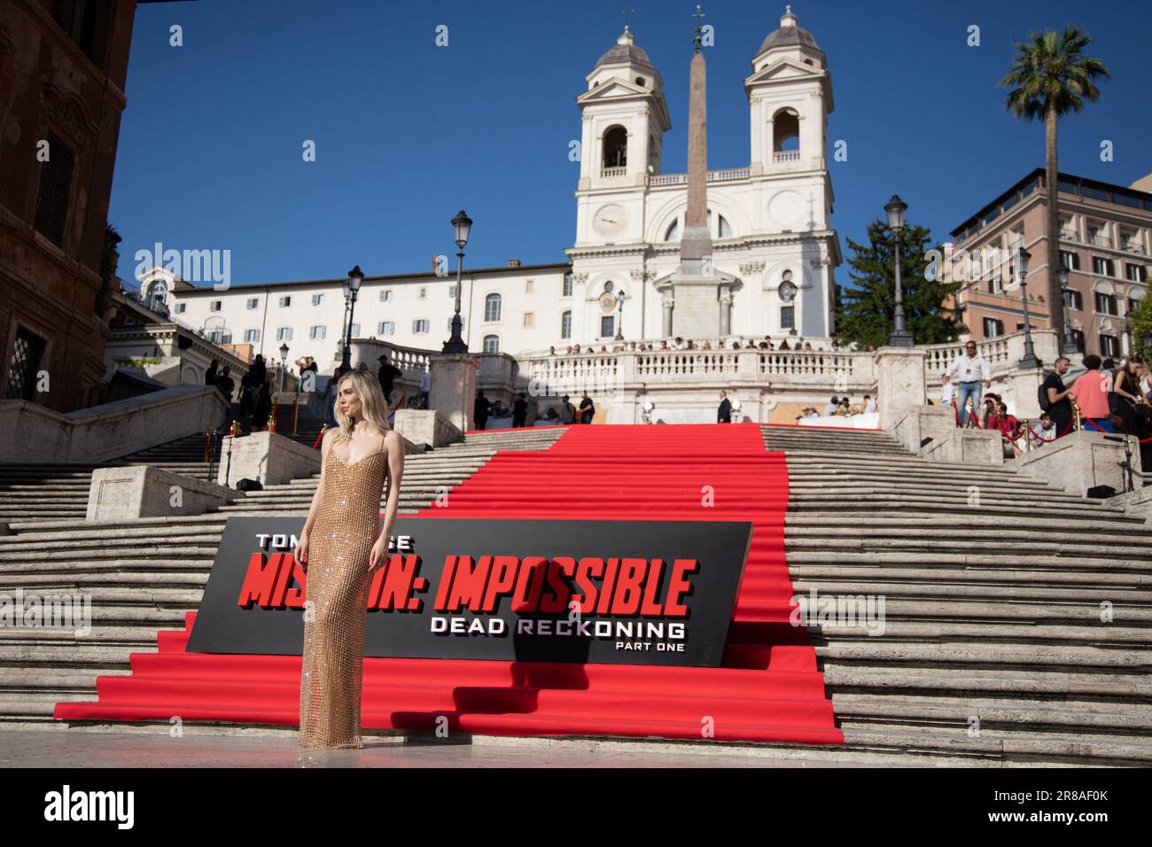 Rome, Italy. 19th June, 2023. Vanessa Kirby (in a Miu Miu dress ...