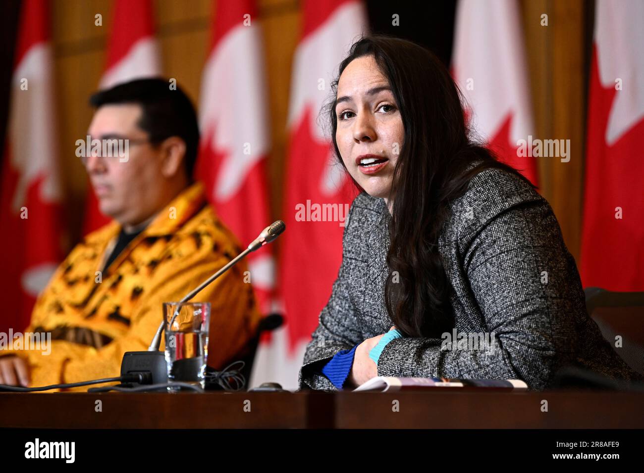 Ottawa, Can. 20th June, 2023. Grand Chief Savanna McGregor of the ...