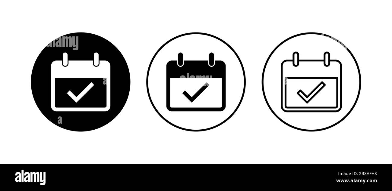 Calendar icon set. Calender symbol. calendar vector icon Stock Vector ...