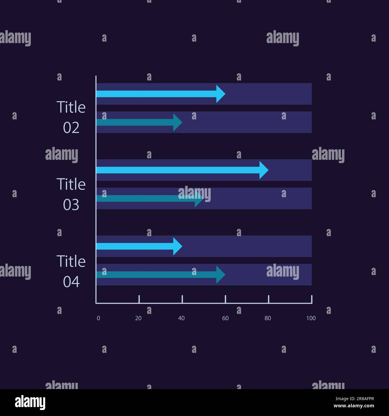 Clustered arrows infographic chart design template for dark theme Stock Vector Image & Art - Alamy