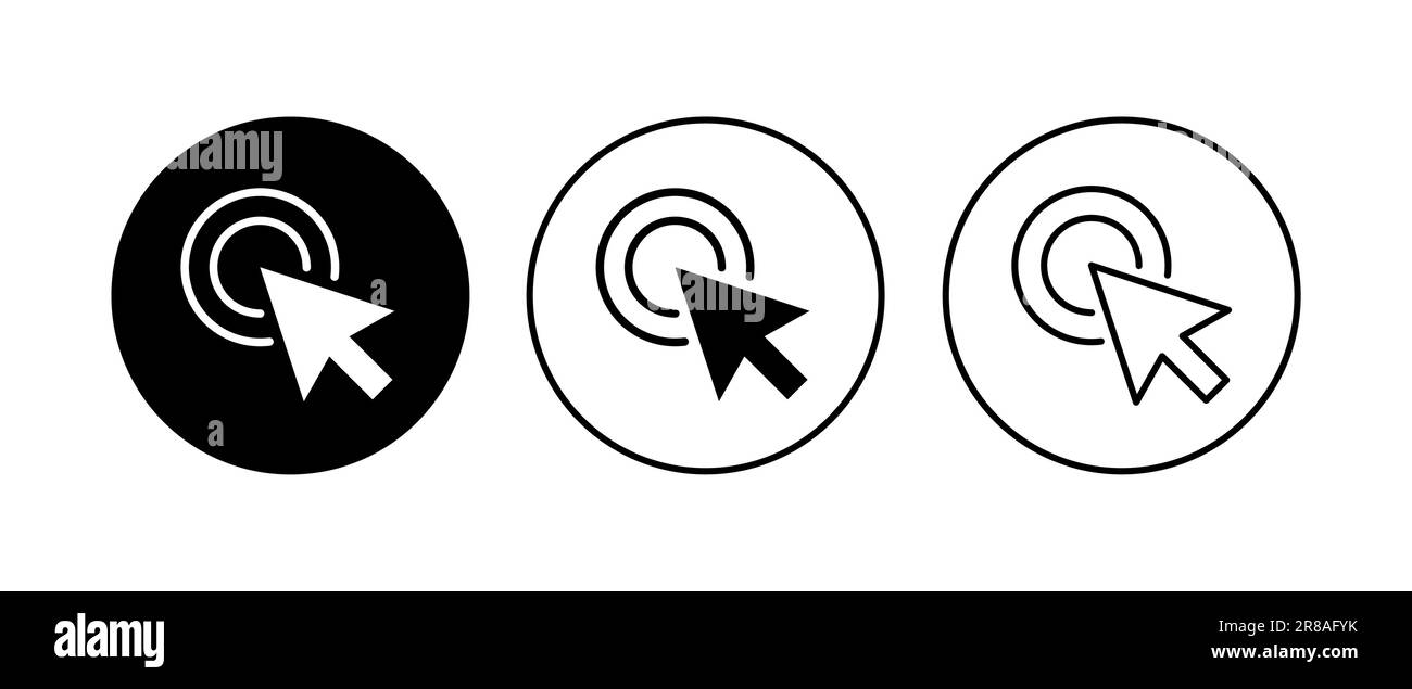 Click icon set. pointer arrow icon. cursor icon vector Stock Vector ... Click icon set. pointer arrow icon. cursor icon vector Stock Vector ...
