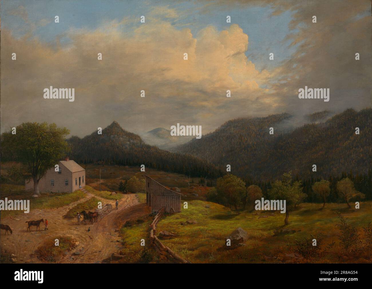 Tavern in New Boston, Vermont 1855 by James Hope, born Drygrange ...