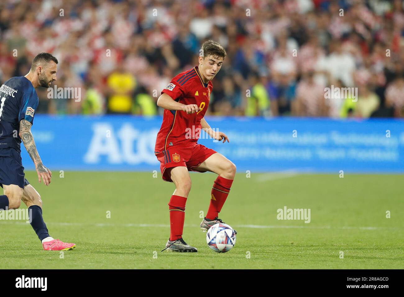 Rotterdam, Netherlands. 18th June, 2023. Gavi (ESP) Football/Soccer ...
