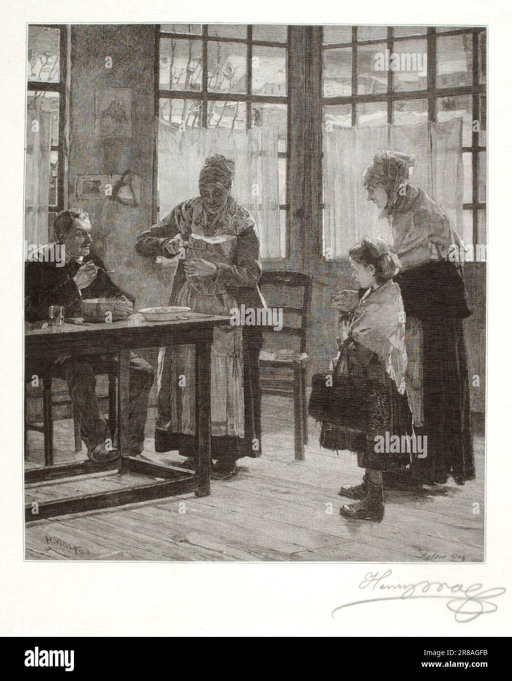 Charity 1894 by Henry Wolf, born Eckwersheim, Alsace 1852-died New York ...