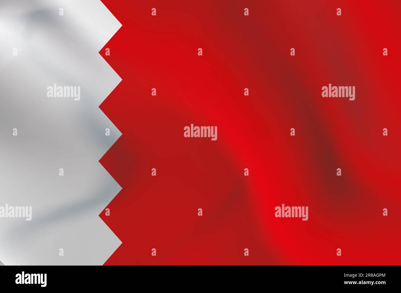 Bahrain flag illustration image Stock Photo - Alamy
