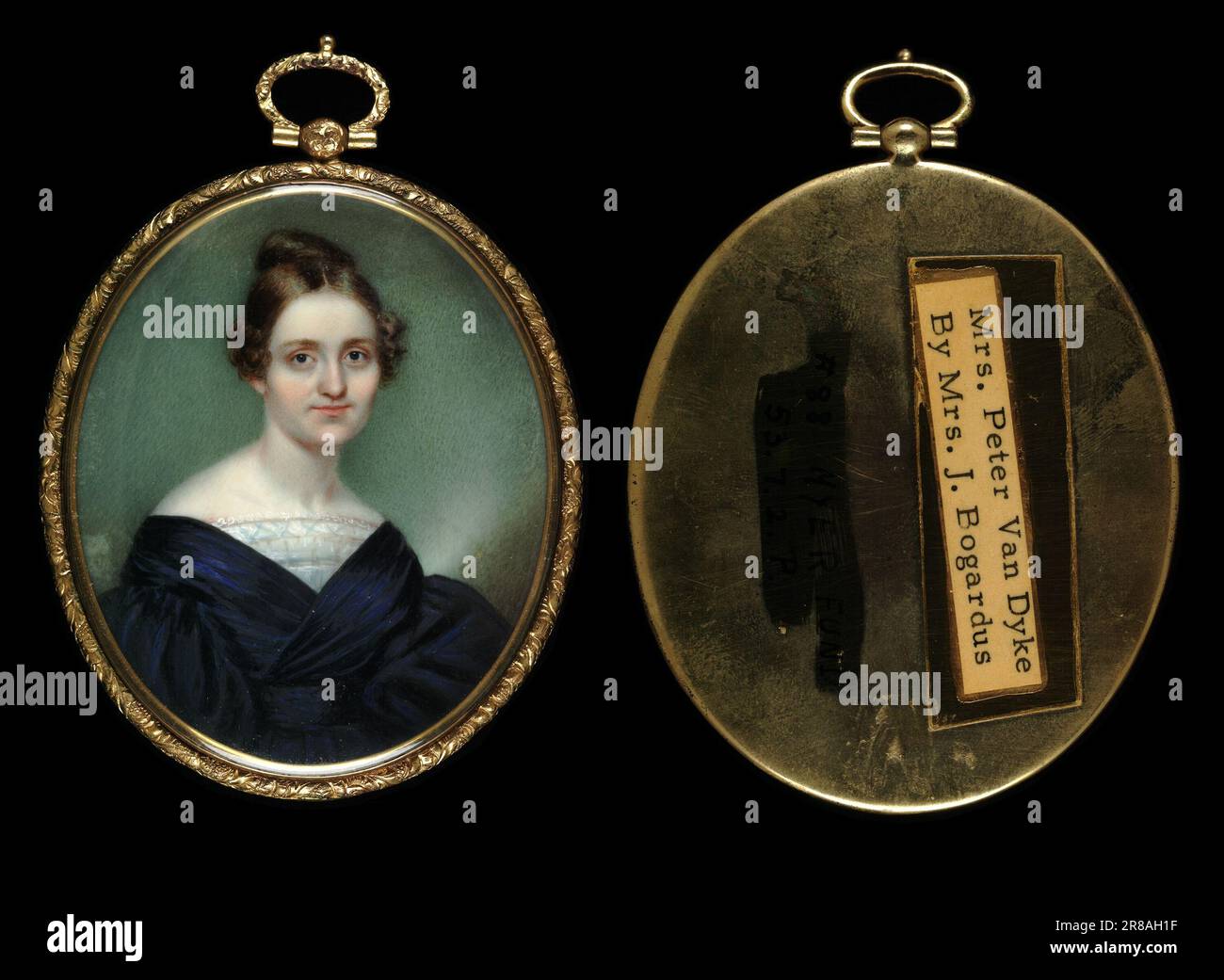 Mrs. Peter Van Dyke ca. 1835 by Margaret Maclay Bogardus, born 1804 ...