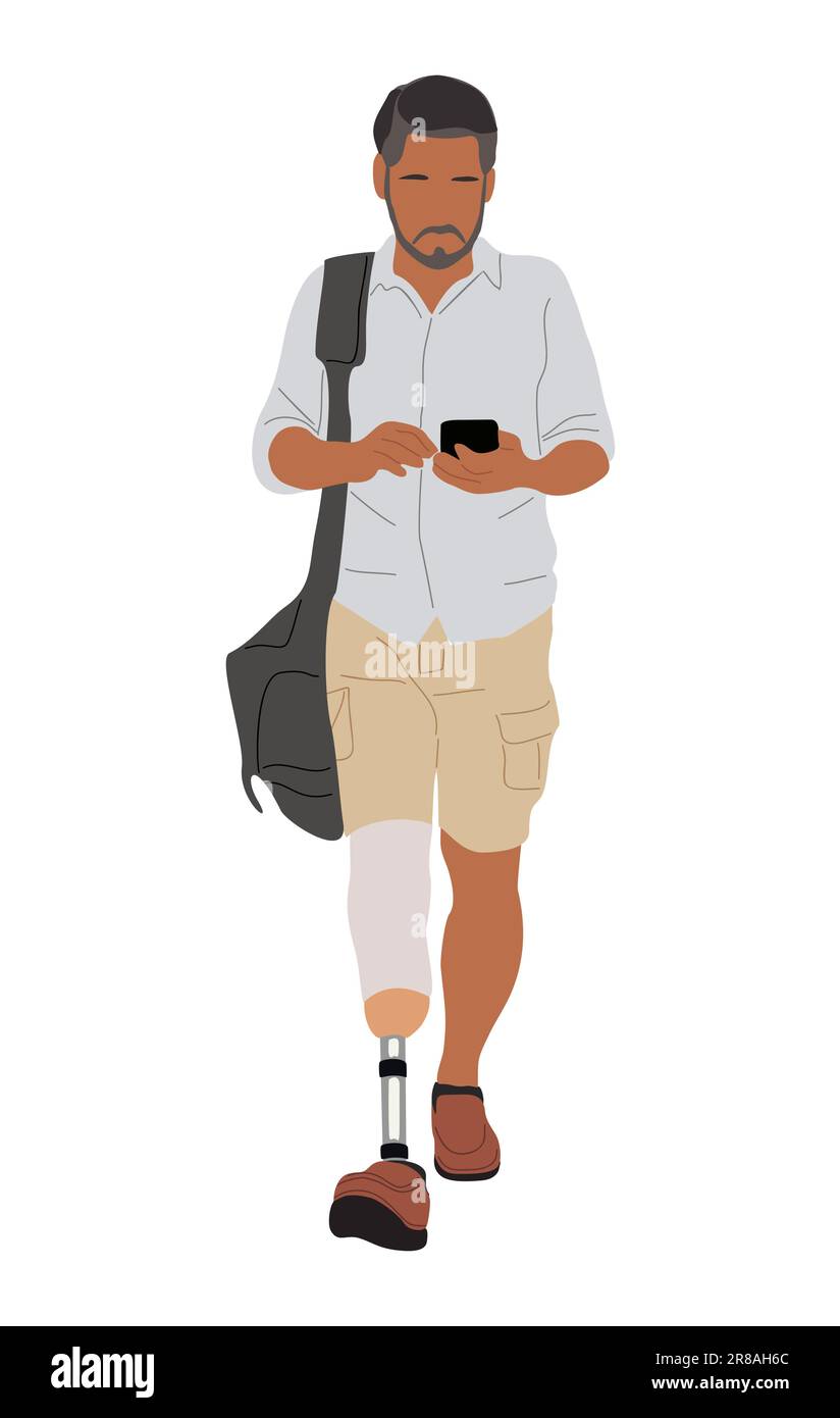 One disabled man prosthetic Cut Out Stock Images & Pictures - Alamy