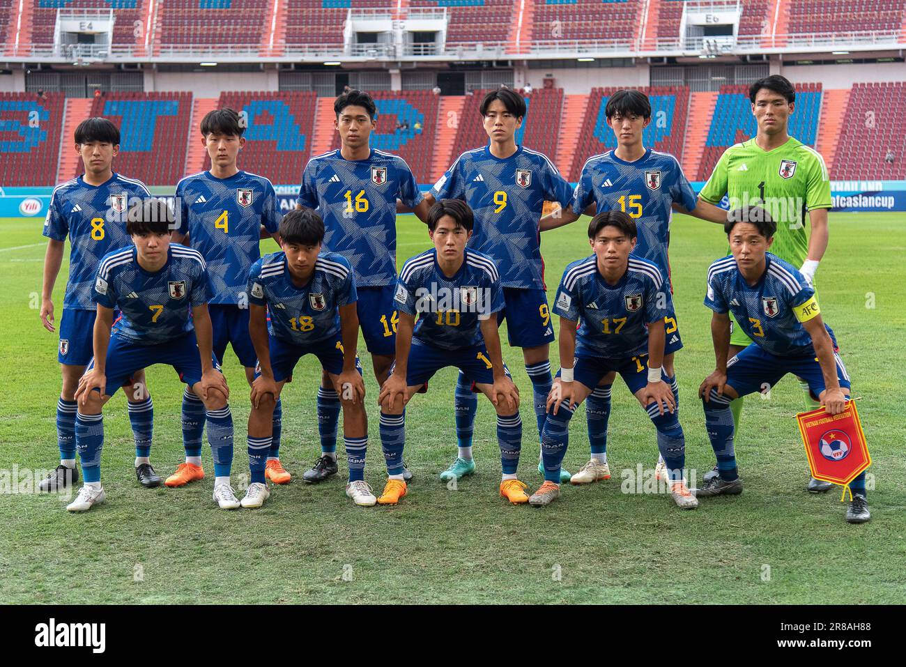 Bangkok, Thailand. 20th June, 2023. Japan players pose for a group ...