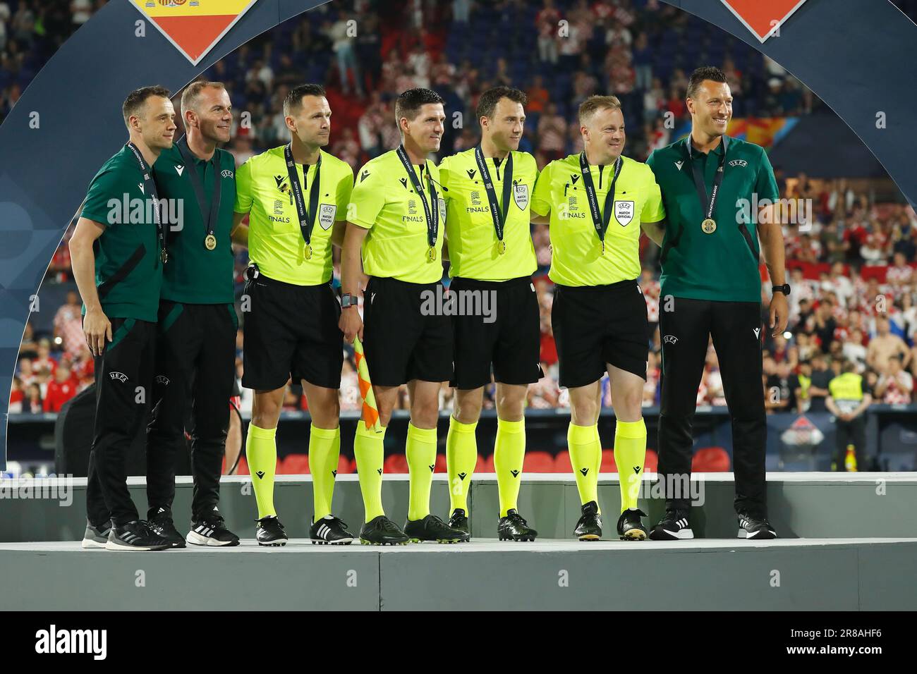 Rotterdam, Netherlands. 18th June, 2023. Referee team Football/Soccer ...