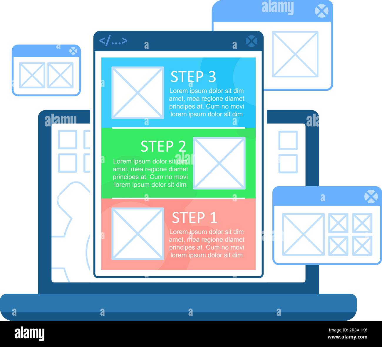 Create website interface infographic chart design template Stock Vector Image & Art - Alamy