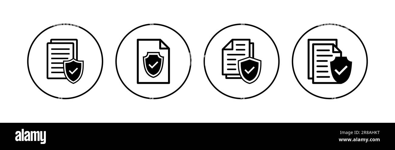 Insurance icon set. insurance symbol vector Stock Vector Image & Art ...