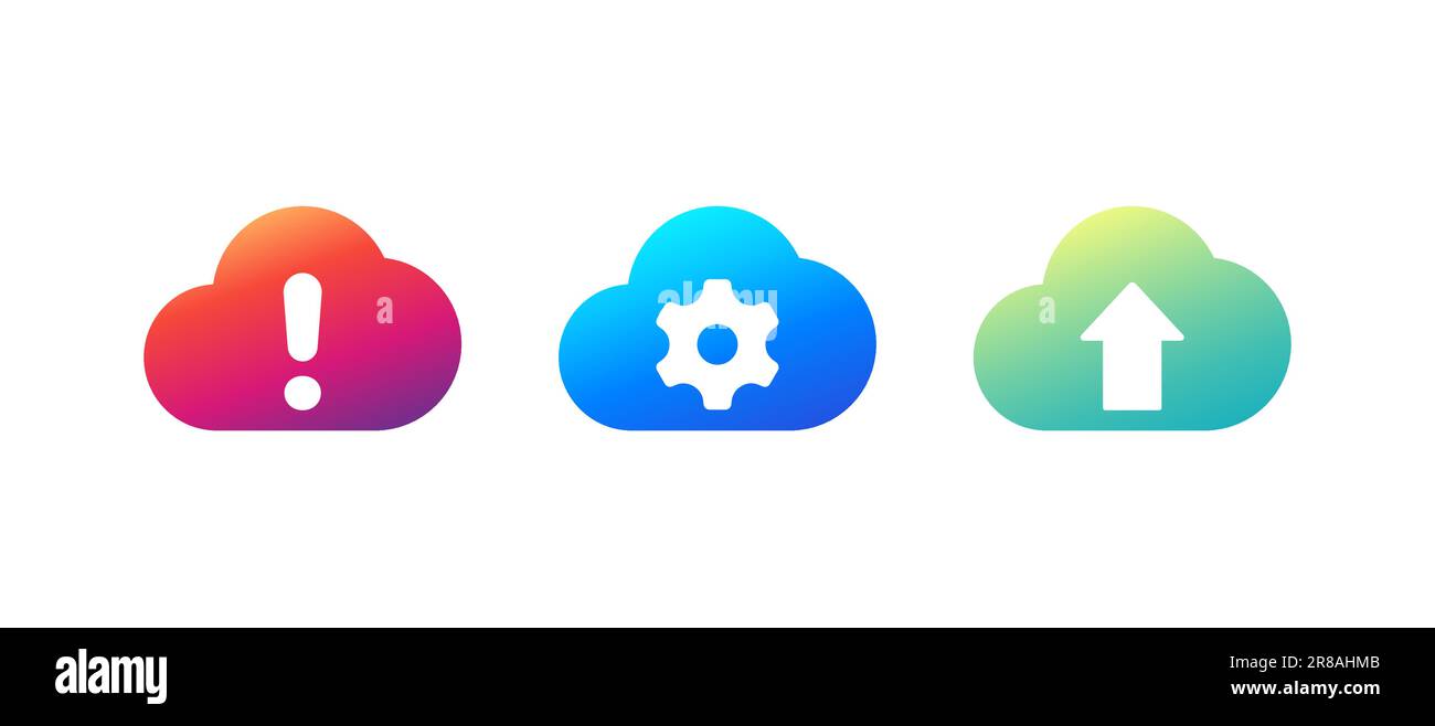 upload error, cloud computing icons Stock Vector Image & Art - Alamy