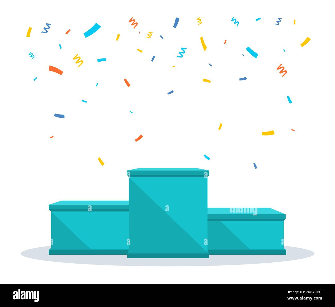 Award nomination platform isolated on white. Trophy award background ...